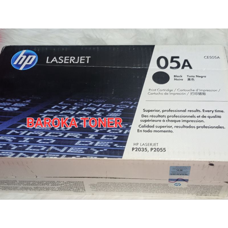 Jual Toner hp 05A black original | Shopee Indonesia