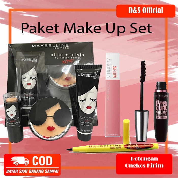 Jual MAYBELLINE / Paket Makeup Maybelline Fit Me / Paket Make Up Set ...