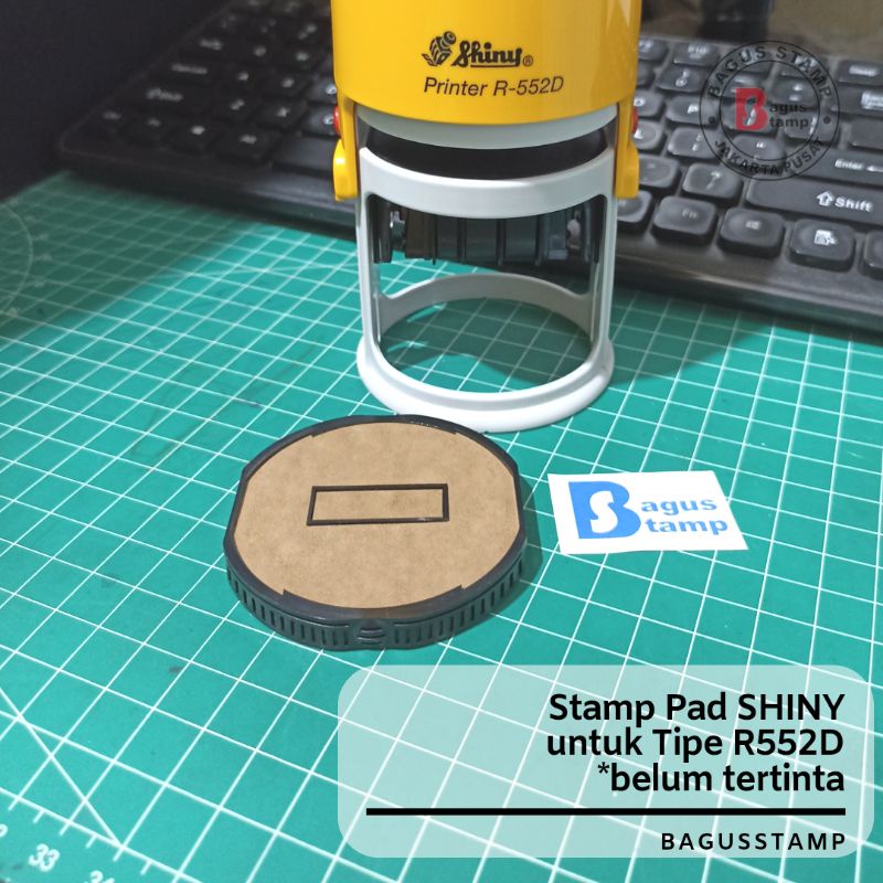 Jual Stamp Pad Self ink SHINY BULAT OVAL / Bantalan Stempel SHINY | Shopee Indonesia