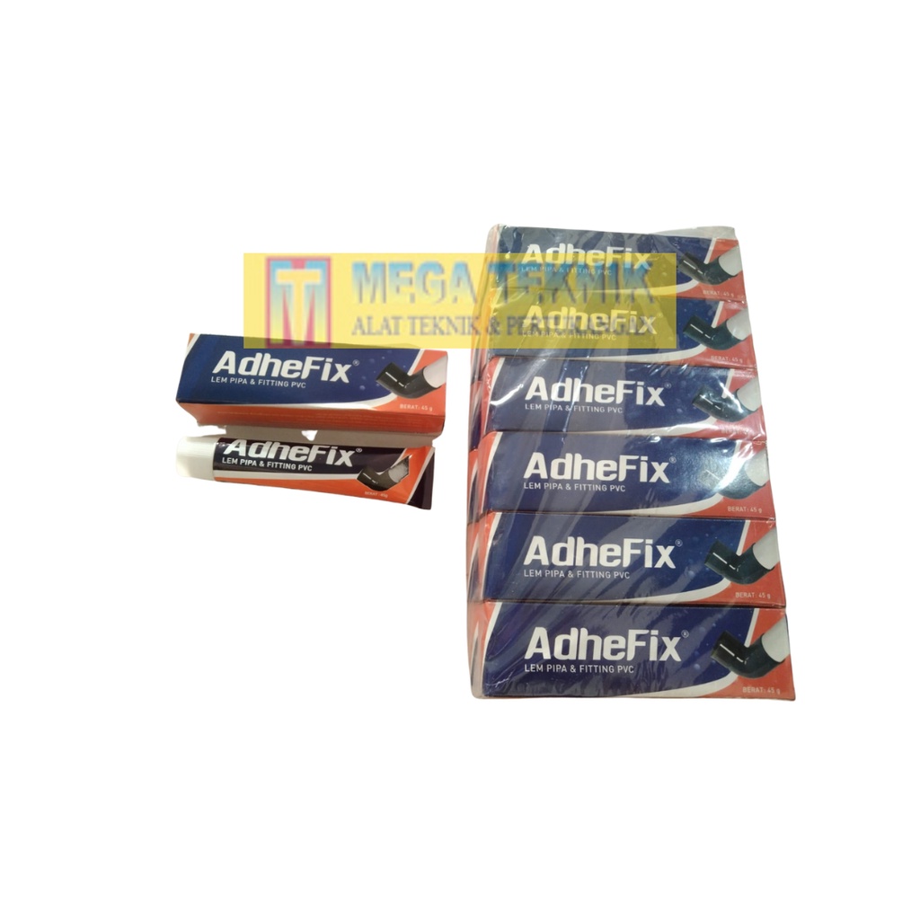 Jual LEM PIPA PVC/LEM TUBE PARALON ADHEFIX 45GR LEM FITTING | Shopee ...