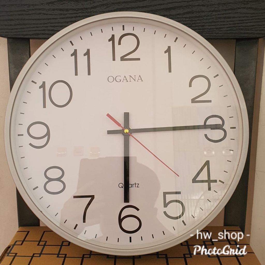 Jual Jam Dinding Putih Polos Diameter 32 cm . Jam dinding minimalis ...