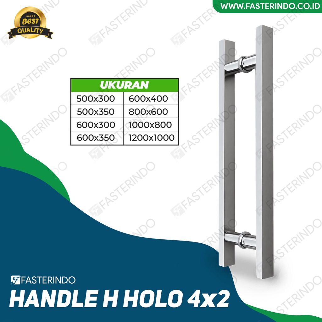 Jual Handle H 4x2 Holo / Handle Pintu Kaca | Shopee Indonesia