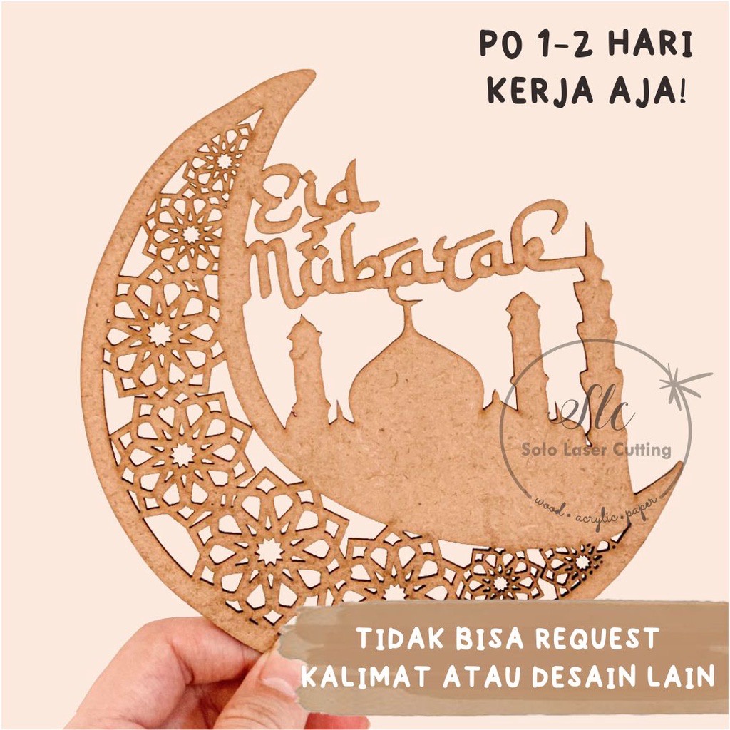 Jual [TERMURAH] kayu mandala bulan ramadhan gantungan hampers Tusukan ...