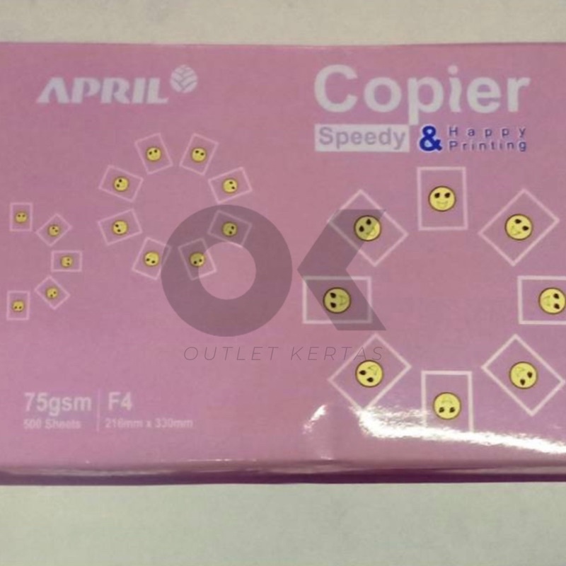 Jual Kertas HVS F4 APRIL HAPPY COPIER 75gr | Shopee Indonesia