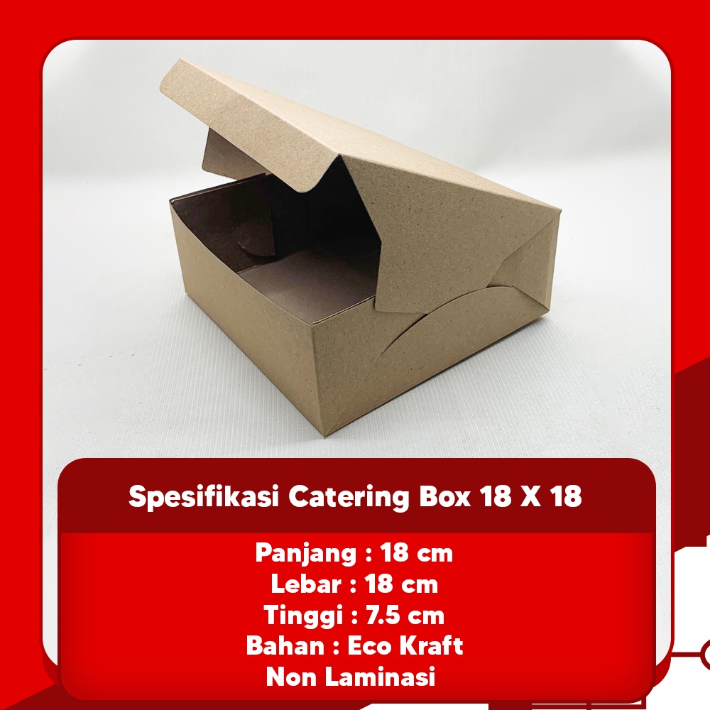 Jual DUS BOX NASI DUPLEX - DUS BOX CATERING - DUS BOX ACARA UK 18 X 18 ...