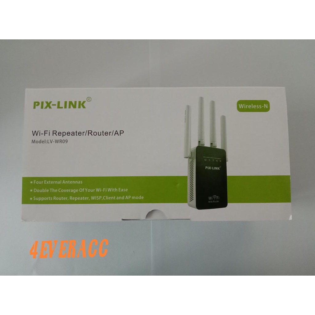 Jual PIX-LINK 300M Wireless Wifi Range Extender Router Repeater AP LV-WR09 | Shopee Indonesia