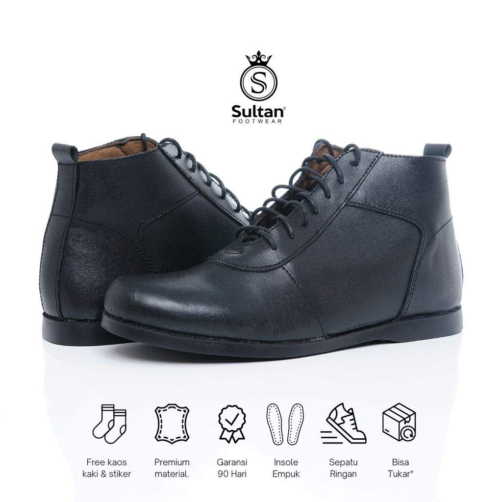 Jual SULTAN FOOTWEAR - Sepatu Kulit Asli Ventura Series Original Boots Casual Pria | Shopee ...