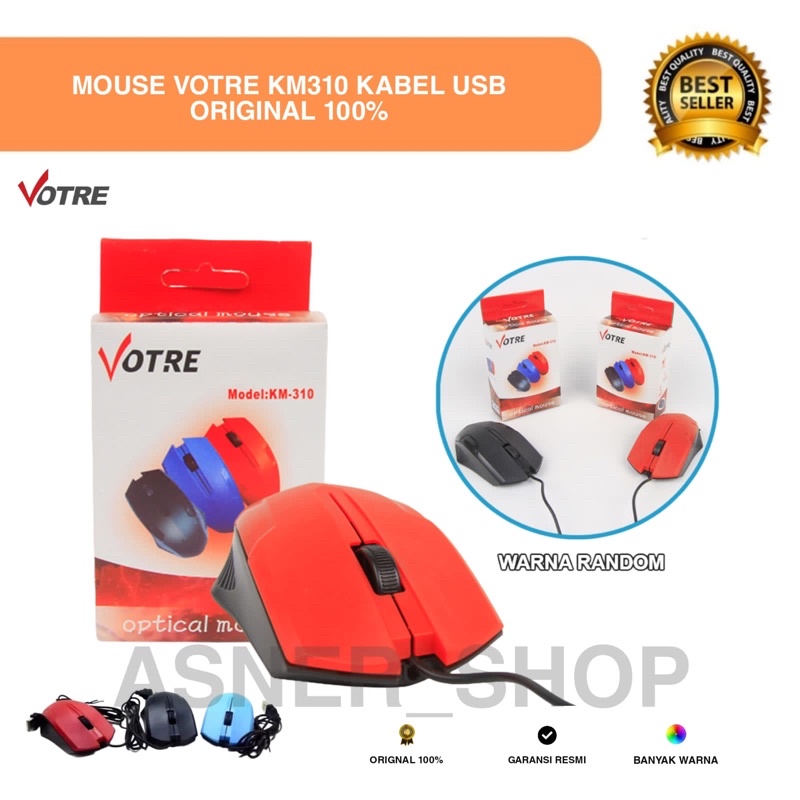 Jual Mouse Votre KM310 Kabel usb Murah Original 100% | Shopee Indonesia