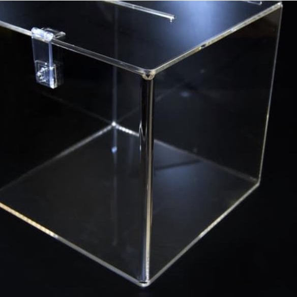 Jual acrylic/akrilik kotak amal/kotak saran/kotak tips ukuran ...