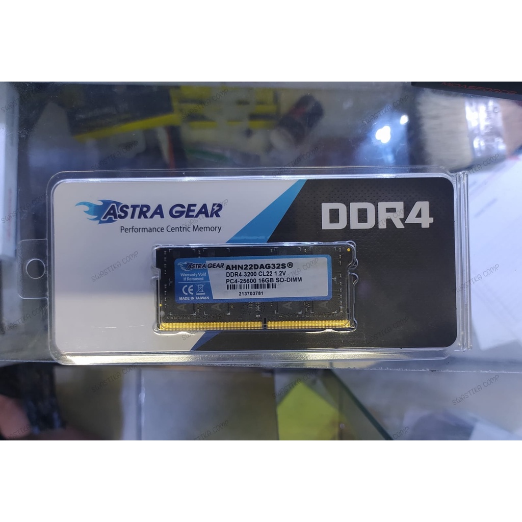 Jual MEMORY RAM LAPTOP ASTRA GEAR DDR4 16GB PC4-25600 3200MHZ | Shopee ...