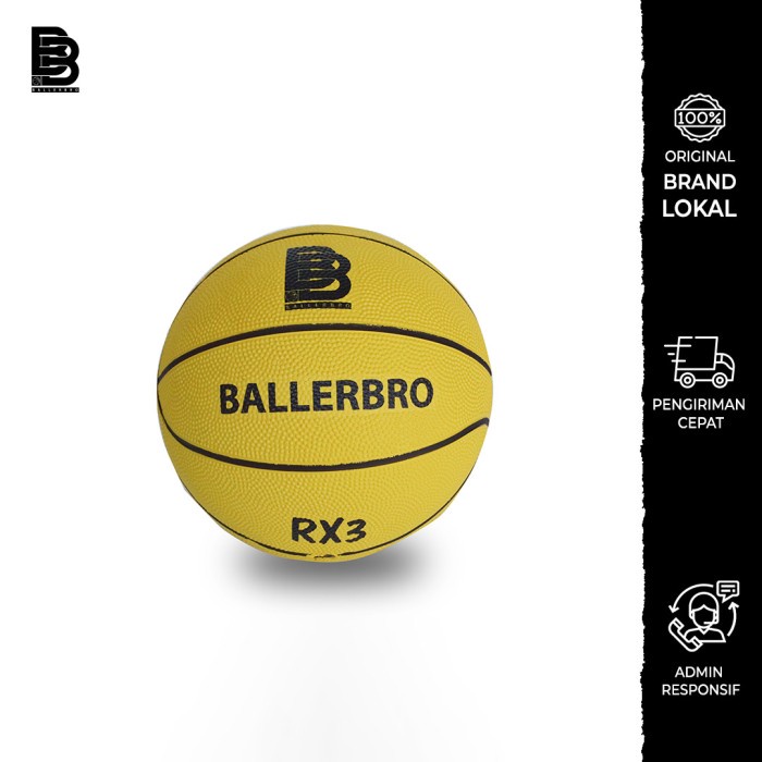 Jual Bola Basket Ballerbro RX3 (Rubber) | Shopee Indonesia