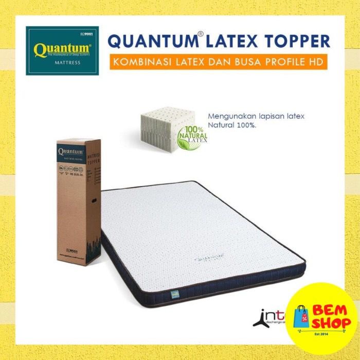 Jual Quantum Mattress Topper Latex Intense 9cm / Pelapis Kasur ...