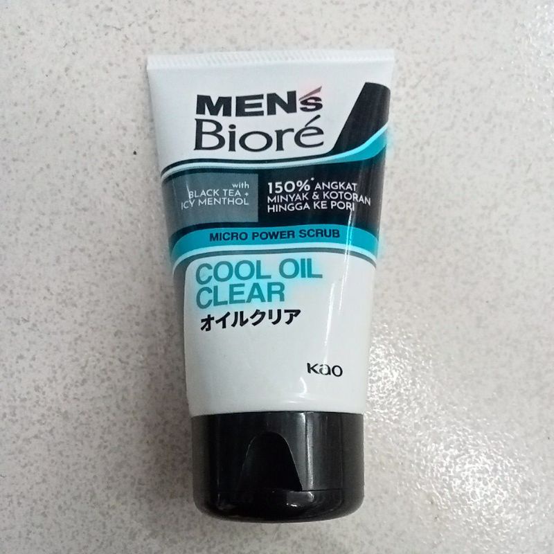 Jual MEN'S BIORE COOL OIL CLEAR FACIAL FOAM 100 G | Shopee Indonesia