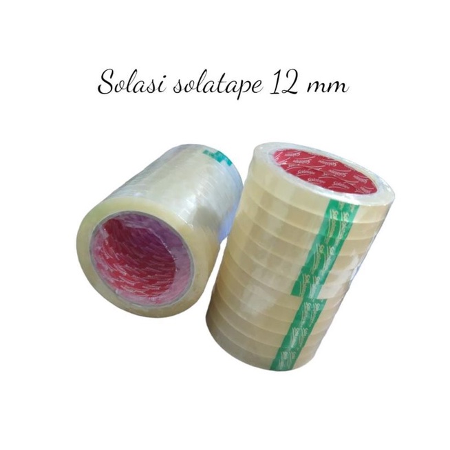 Jual Solasi / Isolasi / Selotip / Perekat Bening merk Solatape dan ...