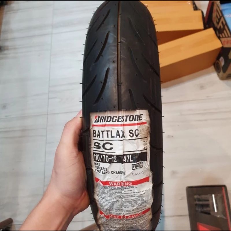Jual Ban Battlax Bridgestone 110 70 12 SC For Vespa Scoopy | Shopee ...