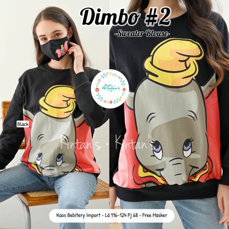 Jual DIMBO#2 SWEATER BLOUSE WANITA BAHAN BABYTERI LD 116 | Shopee Indonesia