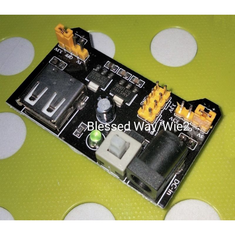 Jual POWER SUPPLY FOR MB102 BREADBOARD 3.3V/5V MODULE | Shopee Indonesia