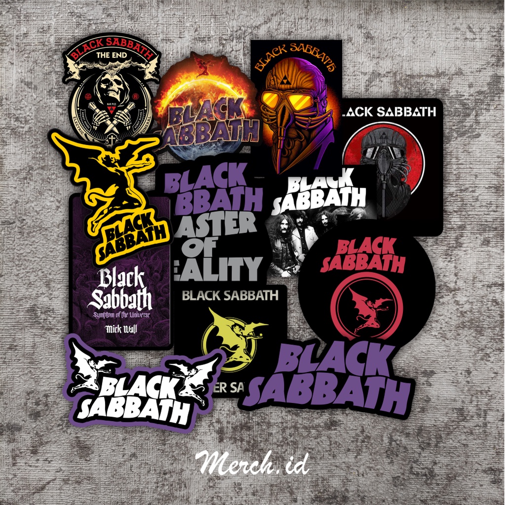 Jual Stiker Band Black Sabbath Sticker Pack | Shopee Indonesia