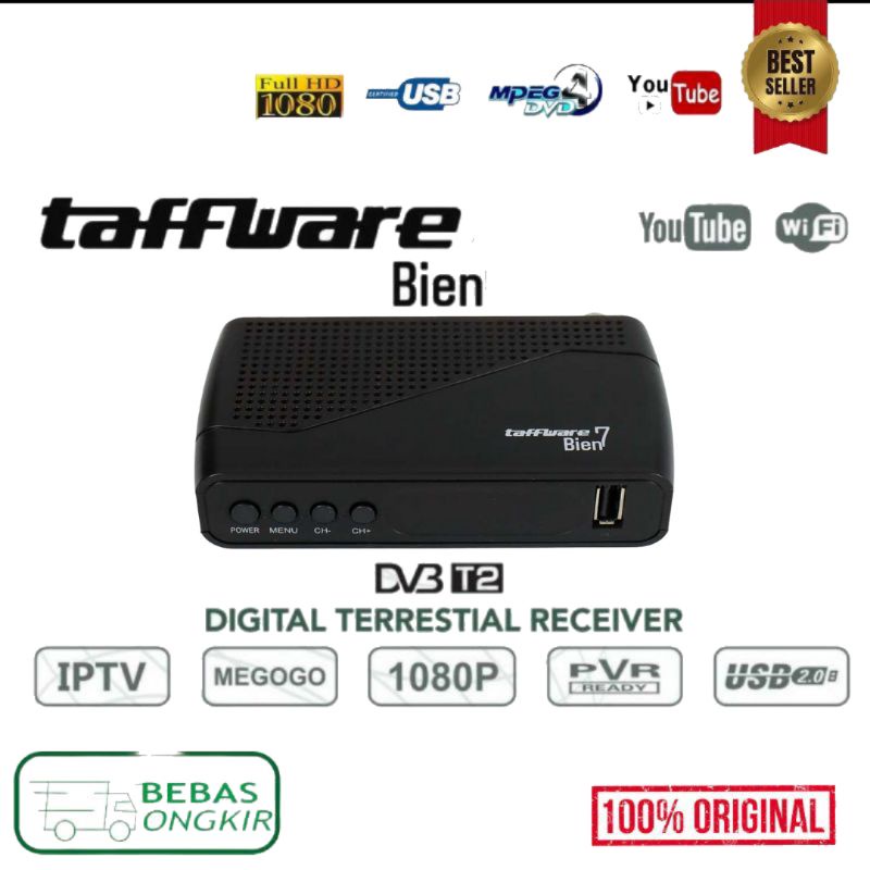Jual Set Top Box Taffware Bien7 Digital Satellite TV Box Receiver 1080P ...