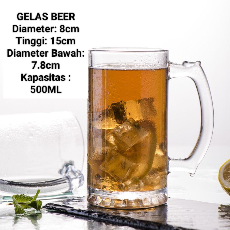 Jual Gelas Beer / Gelas Air Minum / Gelas Bir 500 ML | Shopee Indonesia