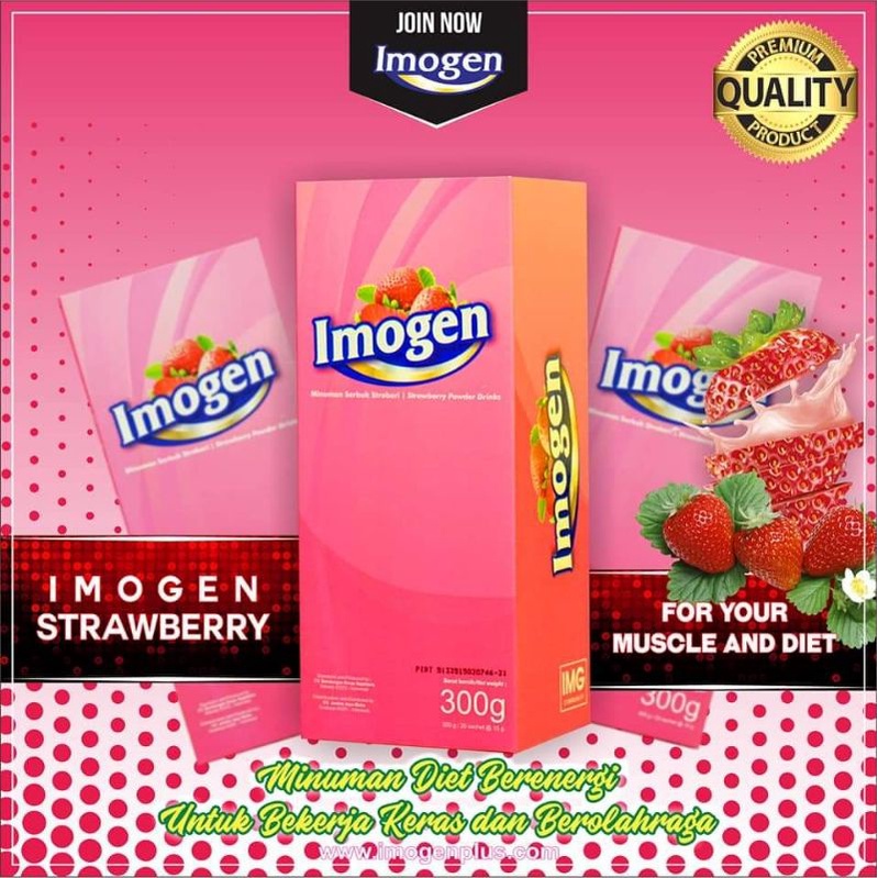 Jual IMOGEN STRAWBERRY (1 saset) | Shopee Indonesia