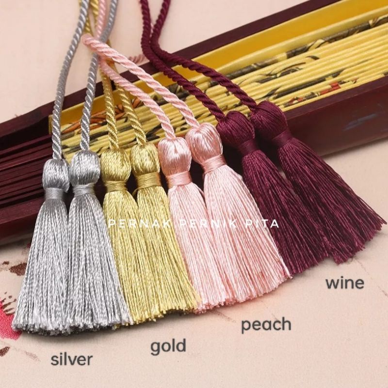 Jual Tali Tassel Rumbai 2 sisi Panjang 54cm Aksesoris Hiasan Toples ...