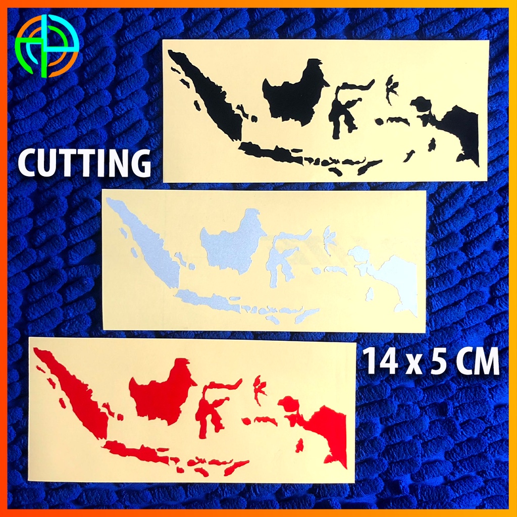 Jual (isi 04) Sticker Cutting Peta Indonesia Murah Berkualitas Stiker ...