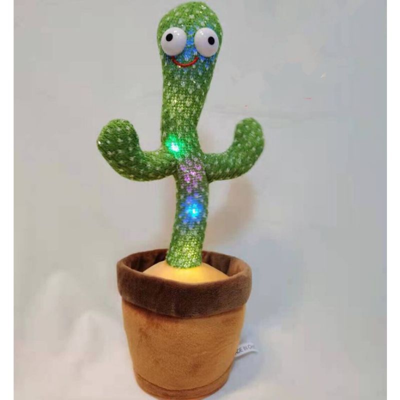 Jual boneka kaktus goyang bicara bernyanyi USB charger | Shopee Indonesia