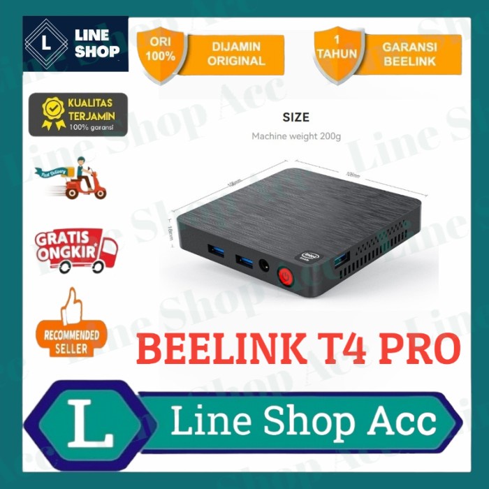 Jual Mini PC Beelink T4 Pro N3350 4/64GB Intel Celeron Dual 4K Windows 10 | Shopee Indonesia