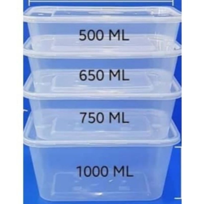 Jual Kontainer plastik / wadah plastik / thin wall / kotak makanan ...
