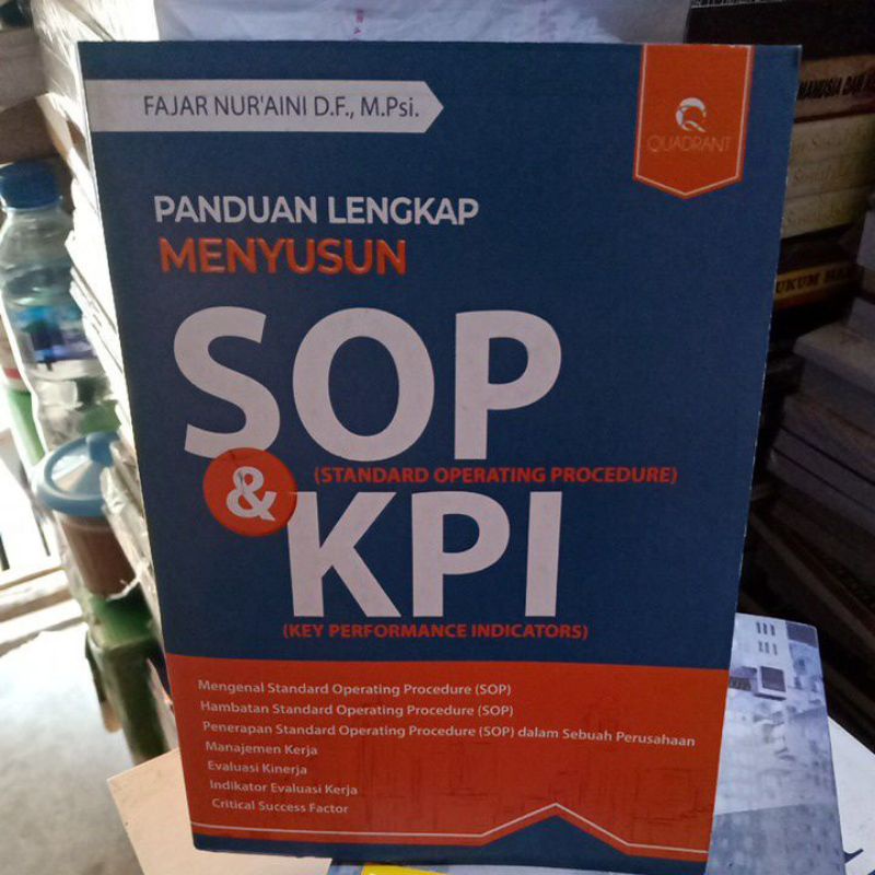 Jual PANDUAN LENGKAP MENYUSUAN SOP DAN KPI BY FAJAR N | Shopee Indonesia