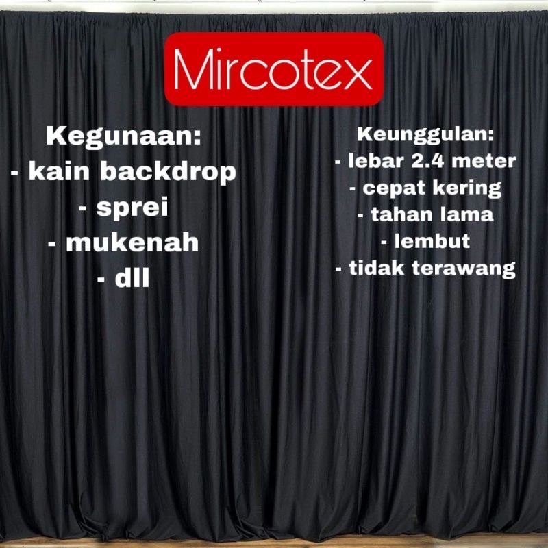 Jual bahan kain microtex / kain backdrop abu abu lebar 2,4m | Shopee ...