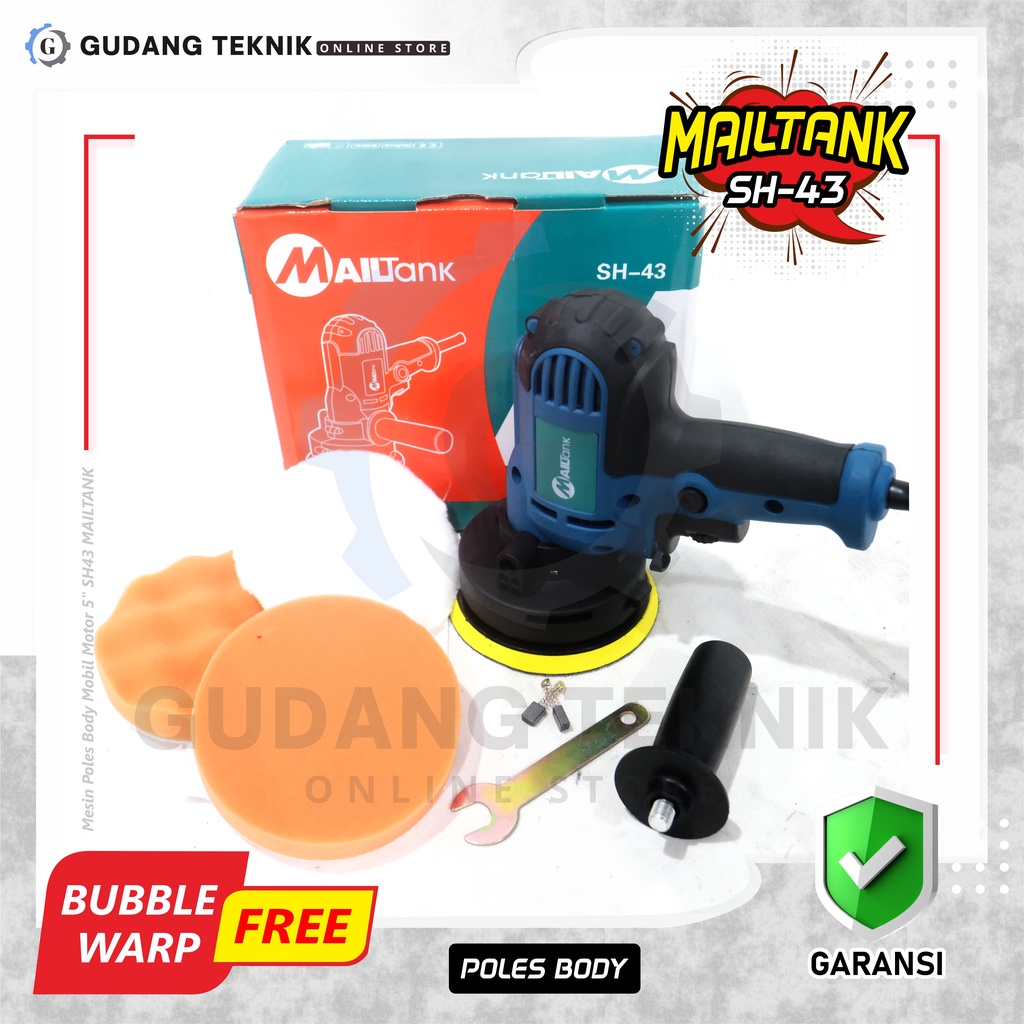 Jual Mesin Poles Body Mobil Motor 5" SH43 MAILTANK / Polisher Listrik 5 Inch SH 43- Elektrik ...