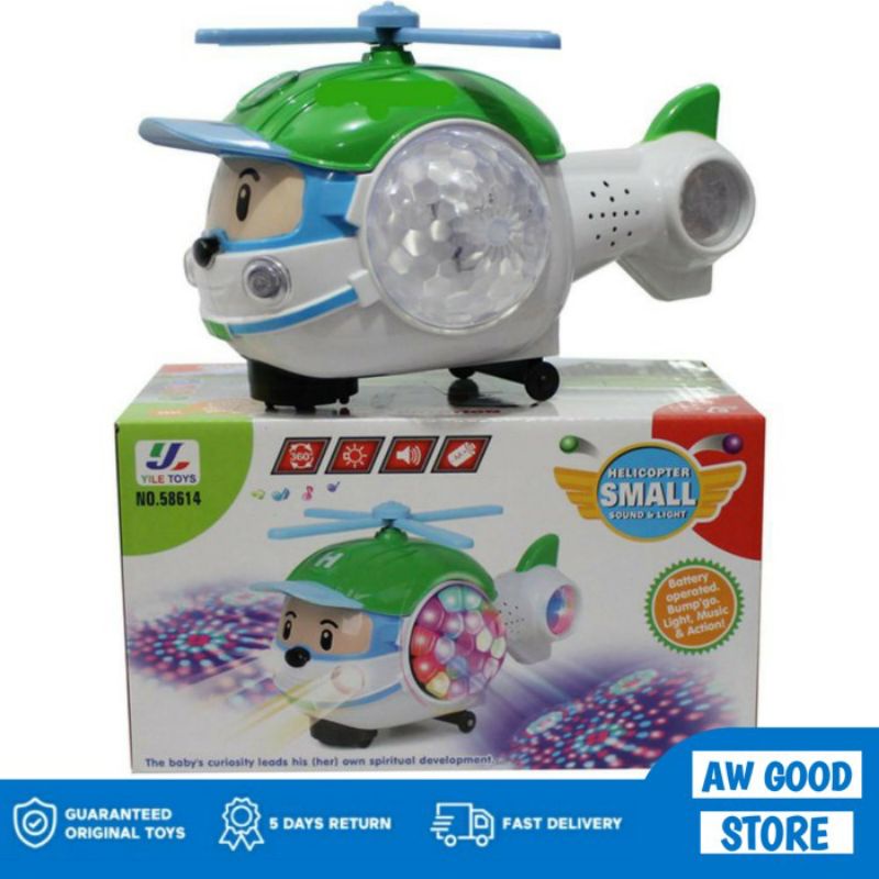 Jual Mainan Helicopter Robocar Bump Go - Heli Robocar Bump & Go Anak ...