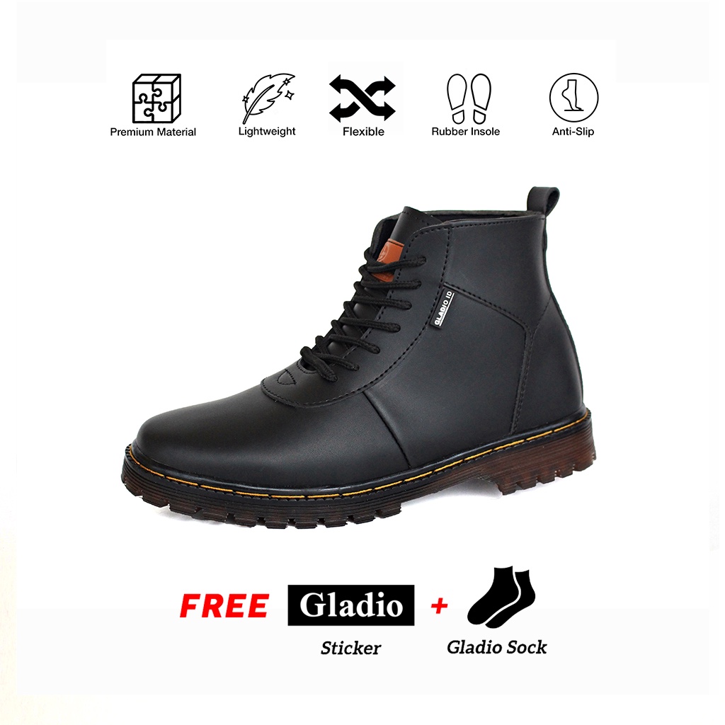 Jual Gladio Footwear - Sepatu Boot Pria Docmart Pria Sepatu Boots Kulit ...