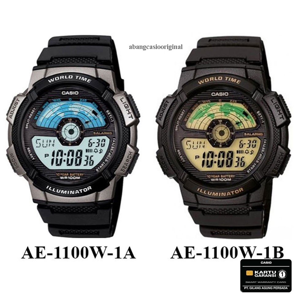 Jual Casio Ae - 1100W-1B AE-1100W AE-1100W-1A AE-1100W-1B Original ...