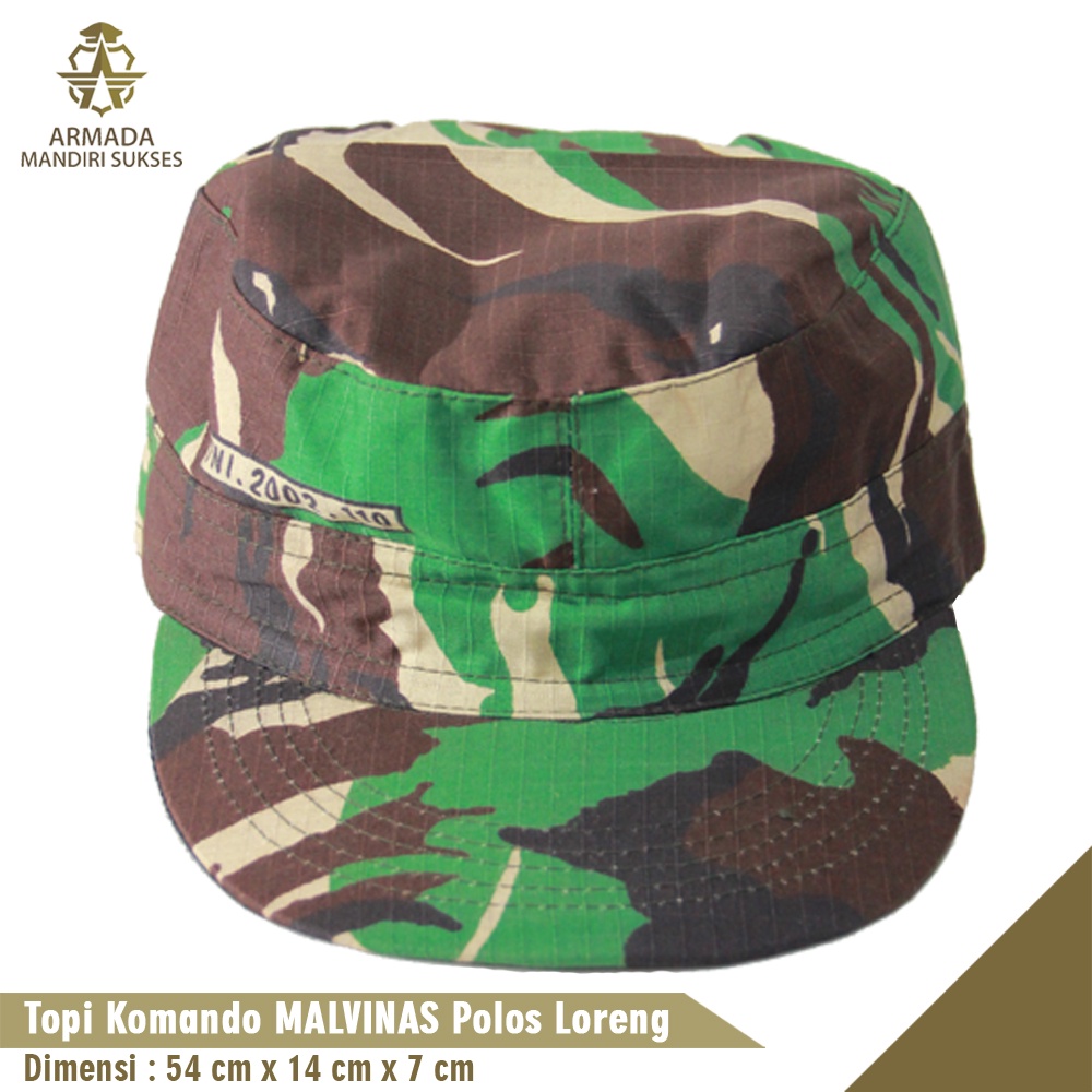 Jual Topi Komando Loreng Malvinas - Topi Komando | Shopee Indonesia