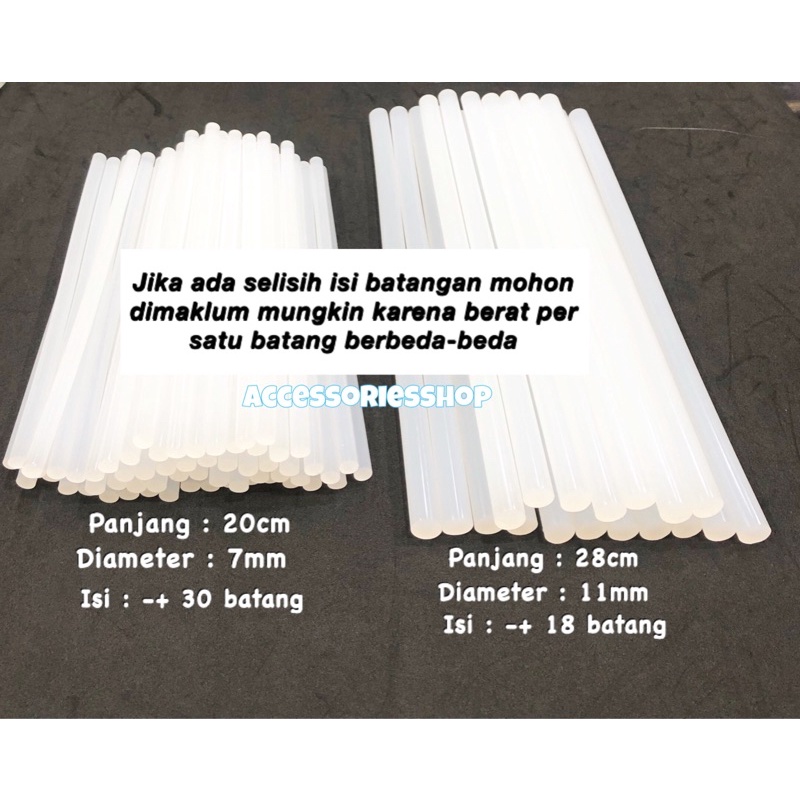Jual Lem bakar/lem lilin/lem tembak Taiwan kecil besar 1/2KG(500gram ...