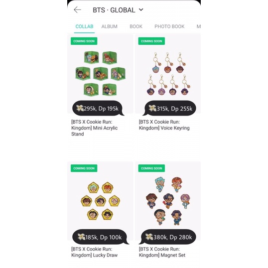 Jual *Pre-Order Merch BTS x Cookie Run* | Shopee Indonesia