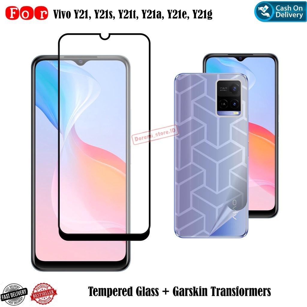 Jual Paket 2in1 Tempered Glass Vivo Y21 Y21s Y21t Y21a Y21e Y21g Y33t Y33s Garskin Motif ...