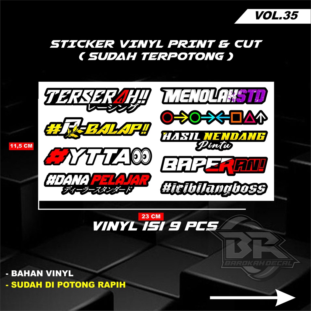 Jual Stiker Racing Sticker Print & Cut Stiker Motor Setiker Variasi ...
