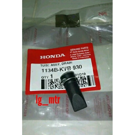 Jual TUBE ASSY DRAIN KARET TUTUP PEMBUANGAN CVT VARIO 110 CW TECHNO ...