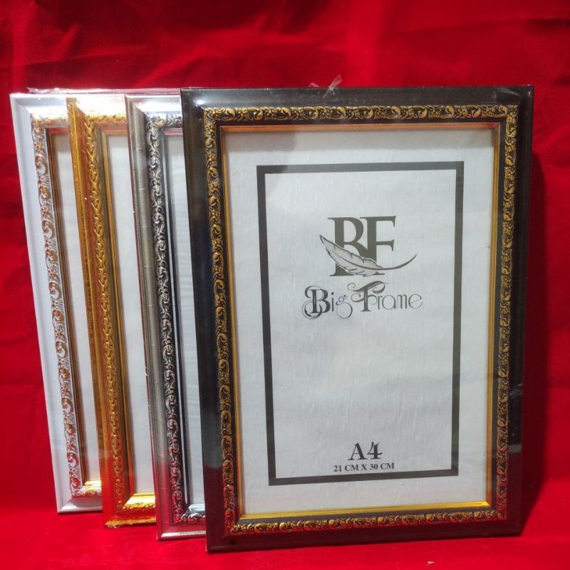 Jual Bingkai frame figura foto A4 21x30 cm motif ukir sertifikat piagam ...