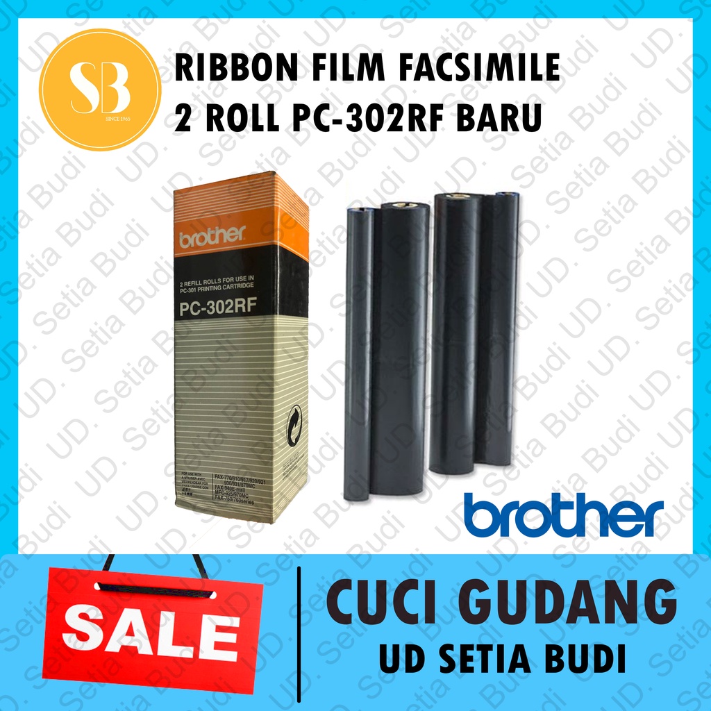 Jual Ribbon Film Fax Brother PC-302RF 2 Roll Facsimile Asli | Shopee ...