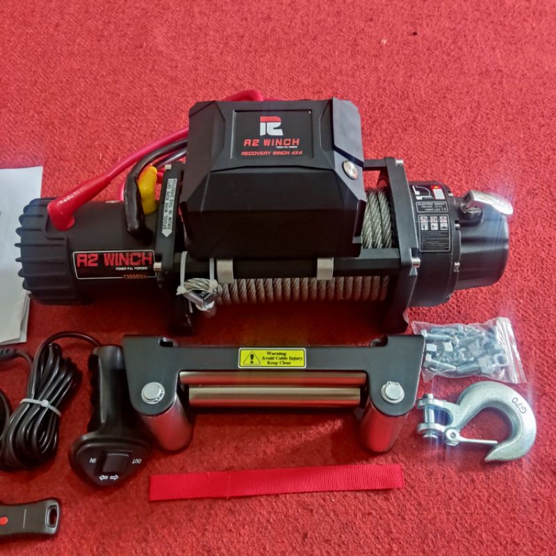 Jual WINCH RAPTOR R2 13,000 LBS TALI SELING BAJA OFF ROAD | Shopee ...