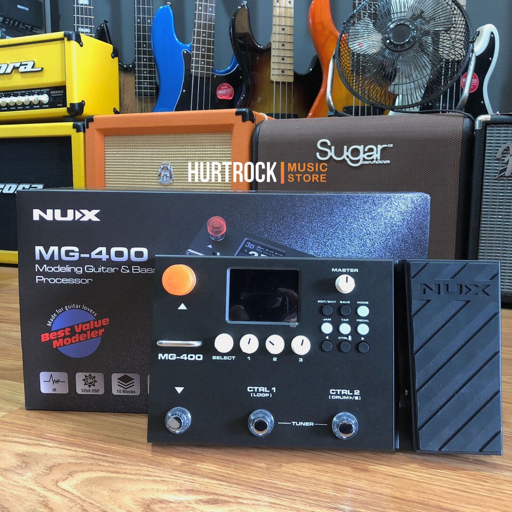 Jual NUX MG400 MG 400 MG-400 Modelling Guitar Bass Effect Processor ...