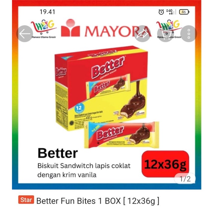 Jual BETTER KEMASAN BOX ISI12 PCS | Shopee Indonesia