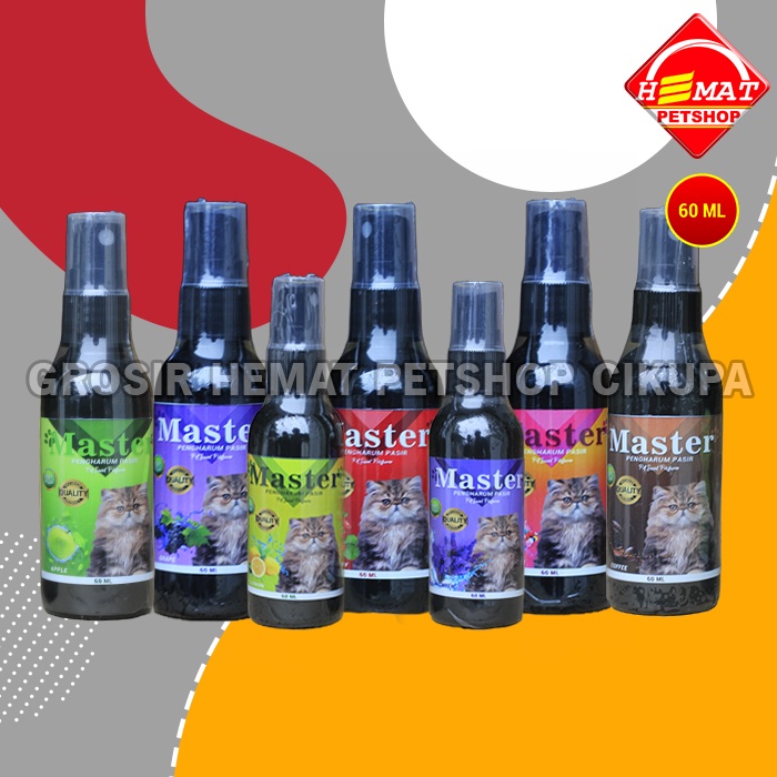 Jual Parfum Pengharum Pasir Kucing Master Cat Litter Parfum 60 ML ...