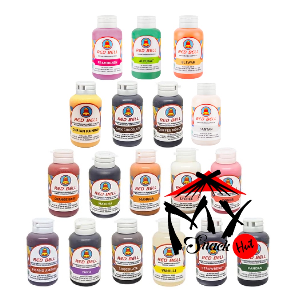 Jual RED BELL PASTA PERISA PERASA ES BUAH PUDDING MINUMAN ICE CREAM ...