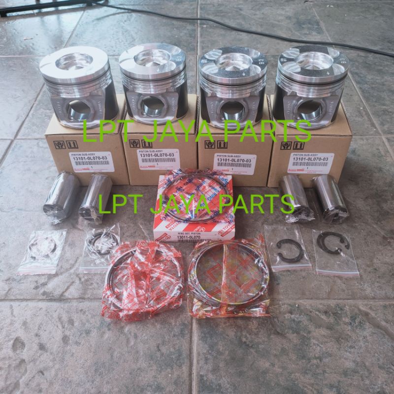Jual PISTON ASSY SEHER ASSY RING SEHER RING PISTON PAKET KOMPLIT STD 0,50 0,25 HILUX 2,5 2500CC ...
